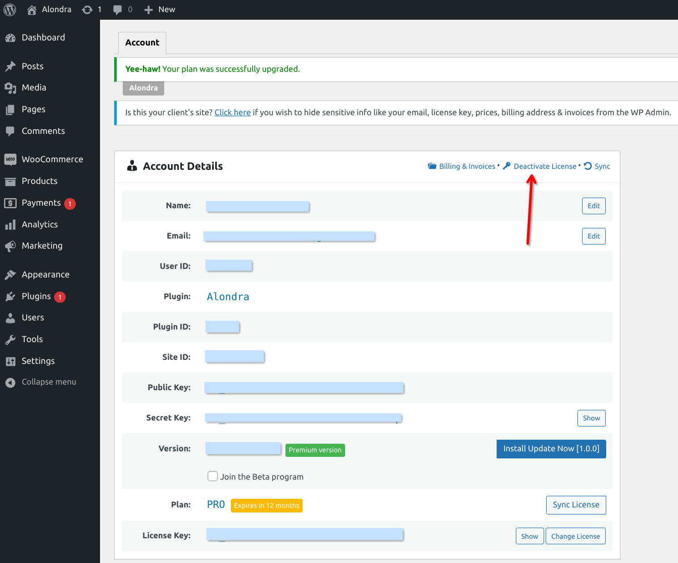 How to deactivate or move a license from one website to another? - Midrinet